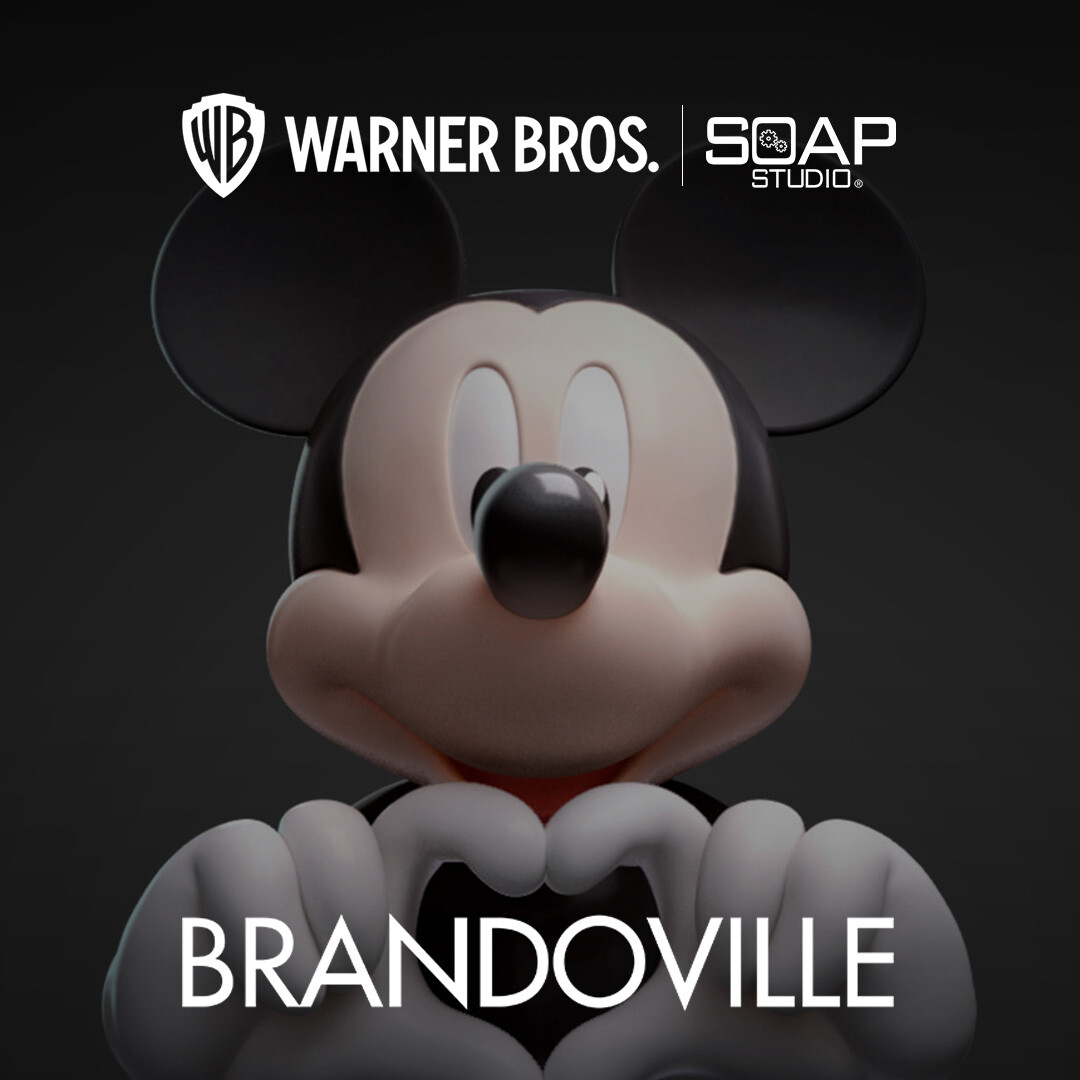 ArtStation - Toys | Mickey Mouse Love Hand Bust