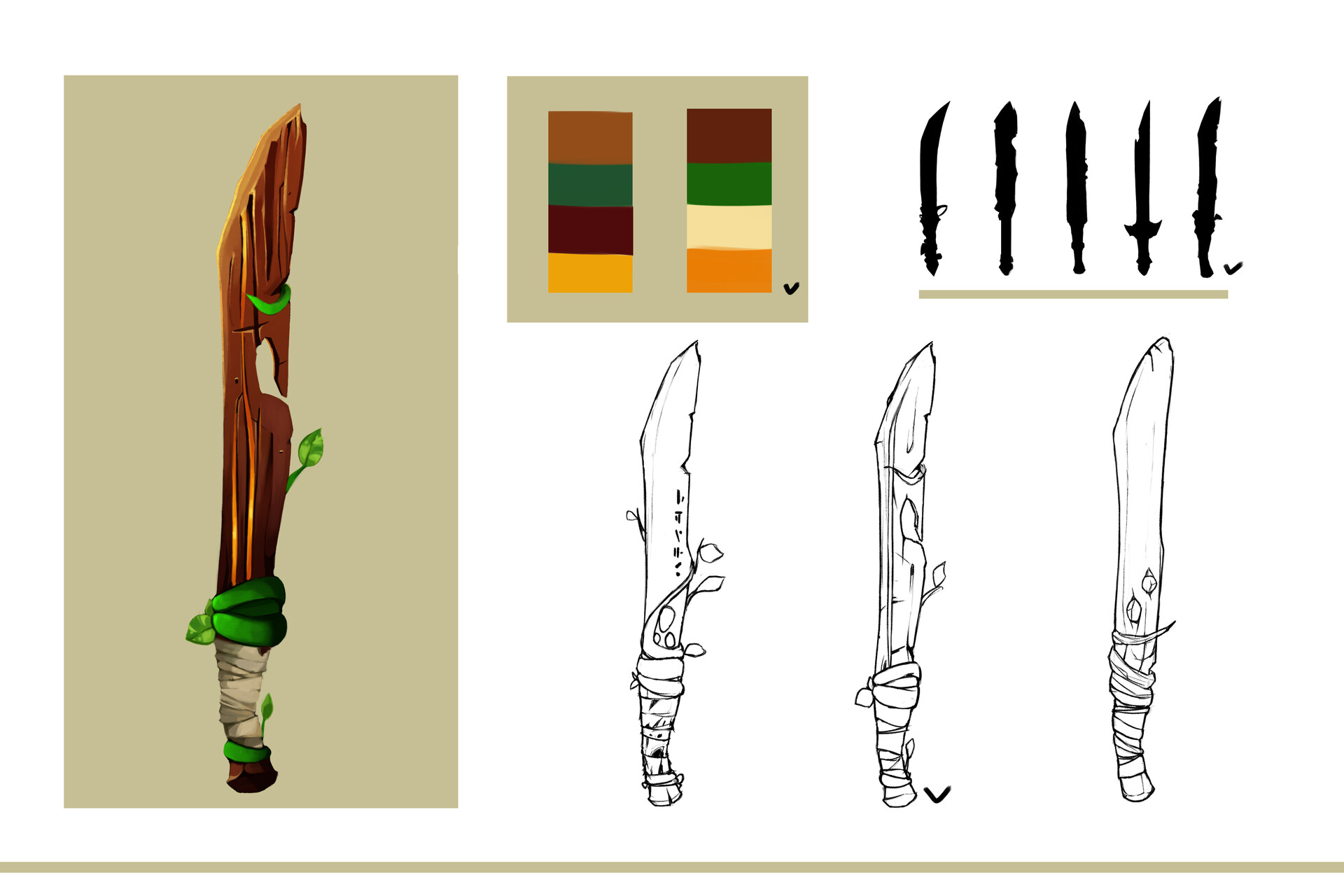 ArtStation - magic natural sword study