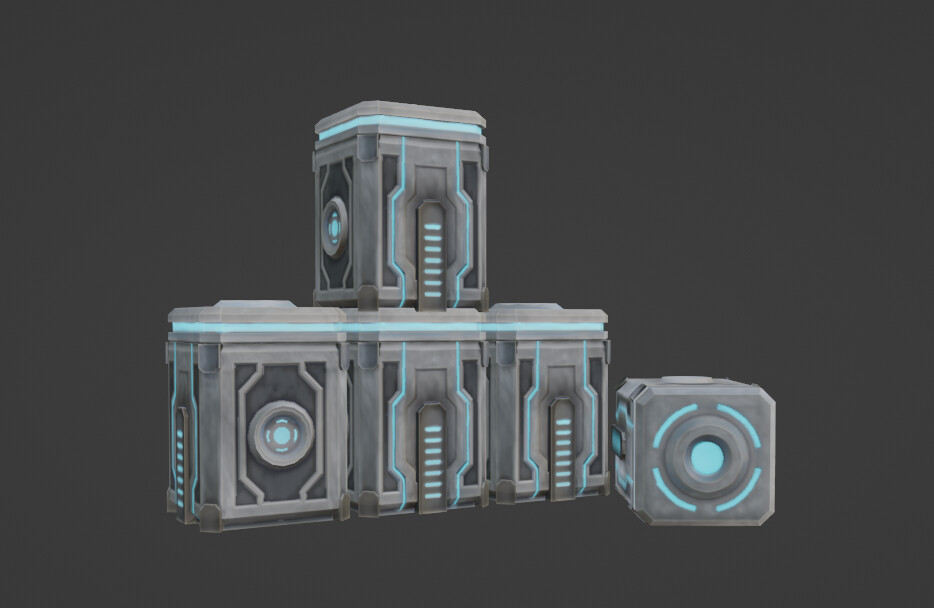 ArtStation - Sci-fi Alien Crate