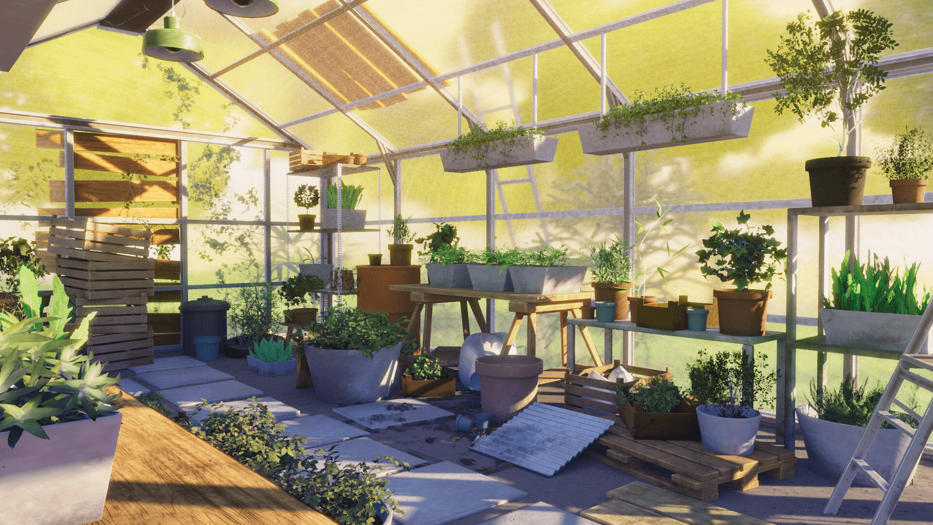 ArtStation - Greenhouse- 3D Enviroment (concept artist: Sylvain Sarrailh)