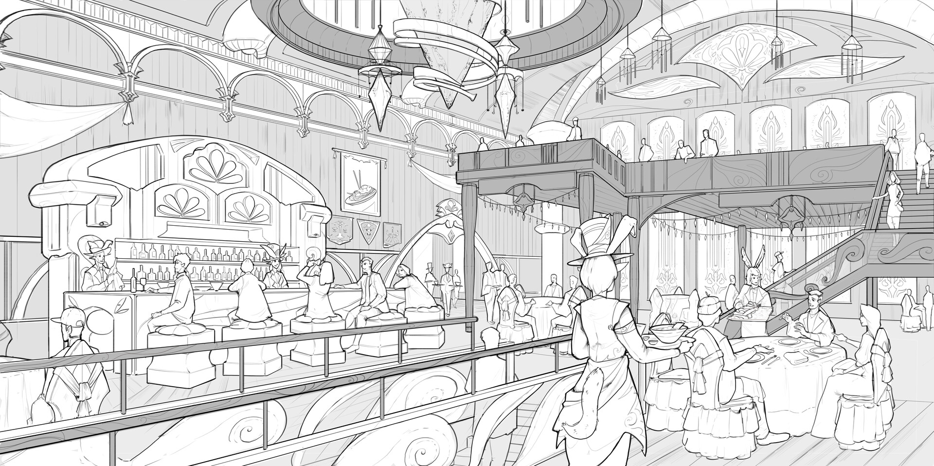 ArtStation - Final Fantasy 14 Theme Park Design