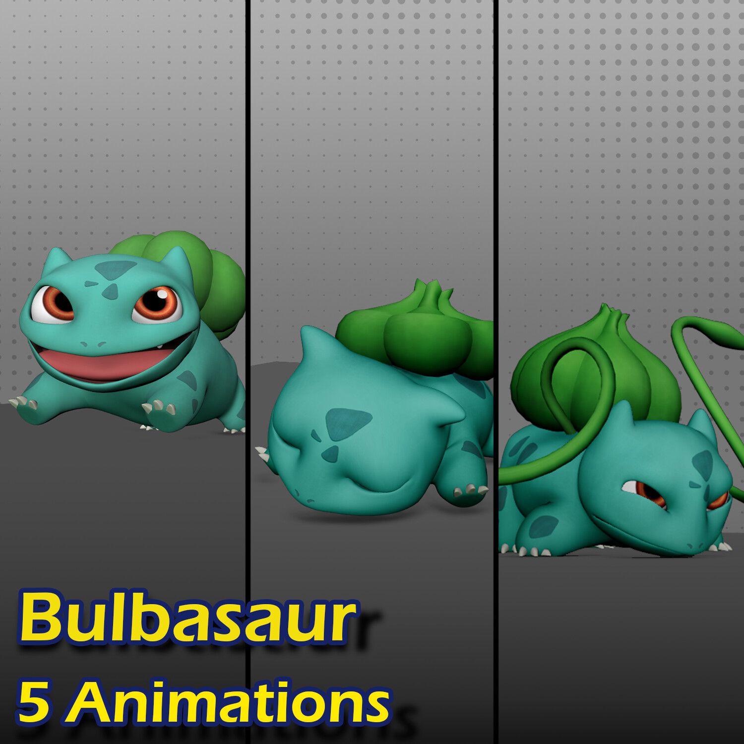 ArtStation - Bulbasaur Animations