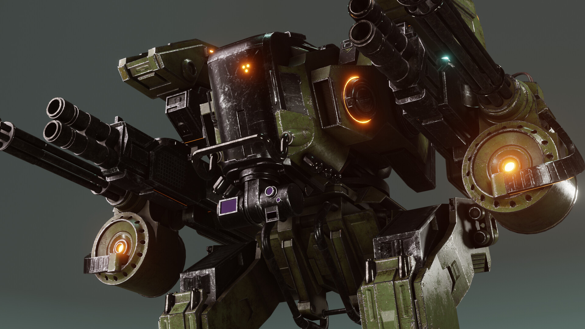ArtStation - Mech Green Bull
