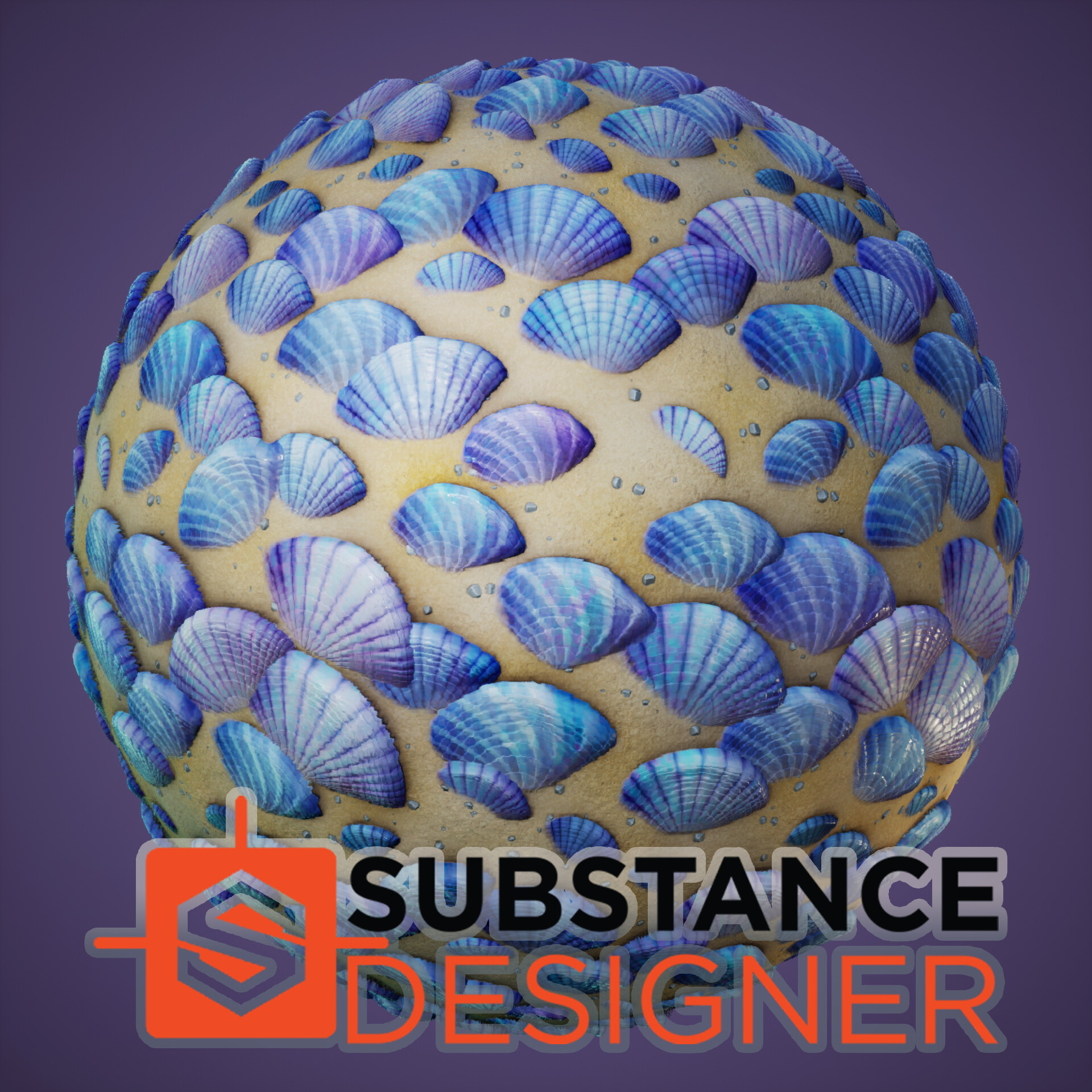 ArtStation - Sea Shells. Substance Designer material