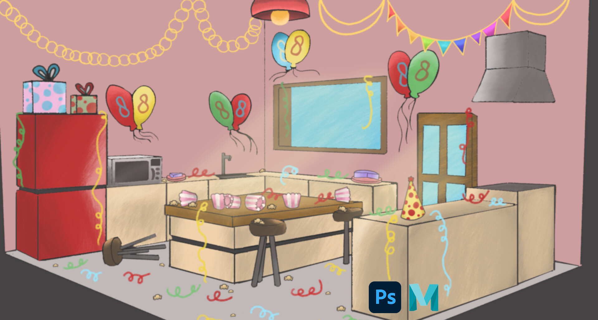 ArtStation - Themed Kitchen Scene