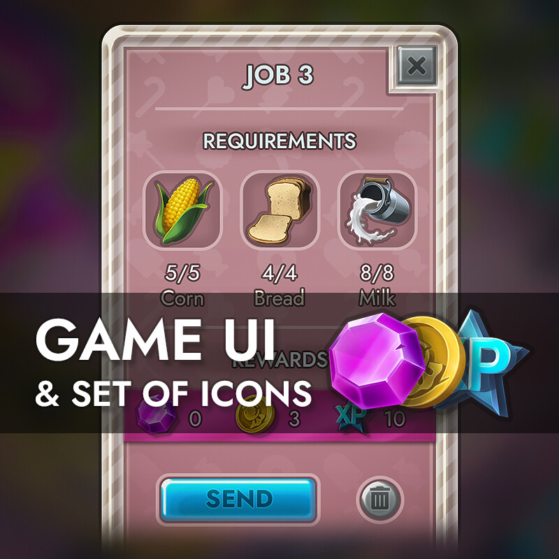 ArtStation - Game UI & Set of Icons