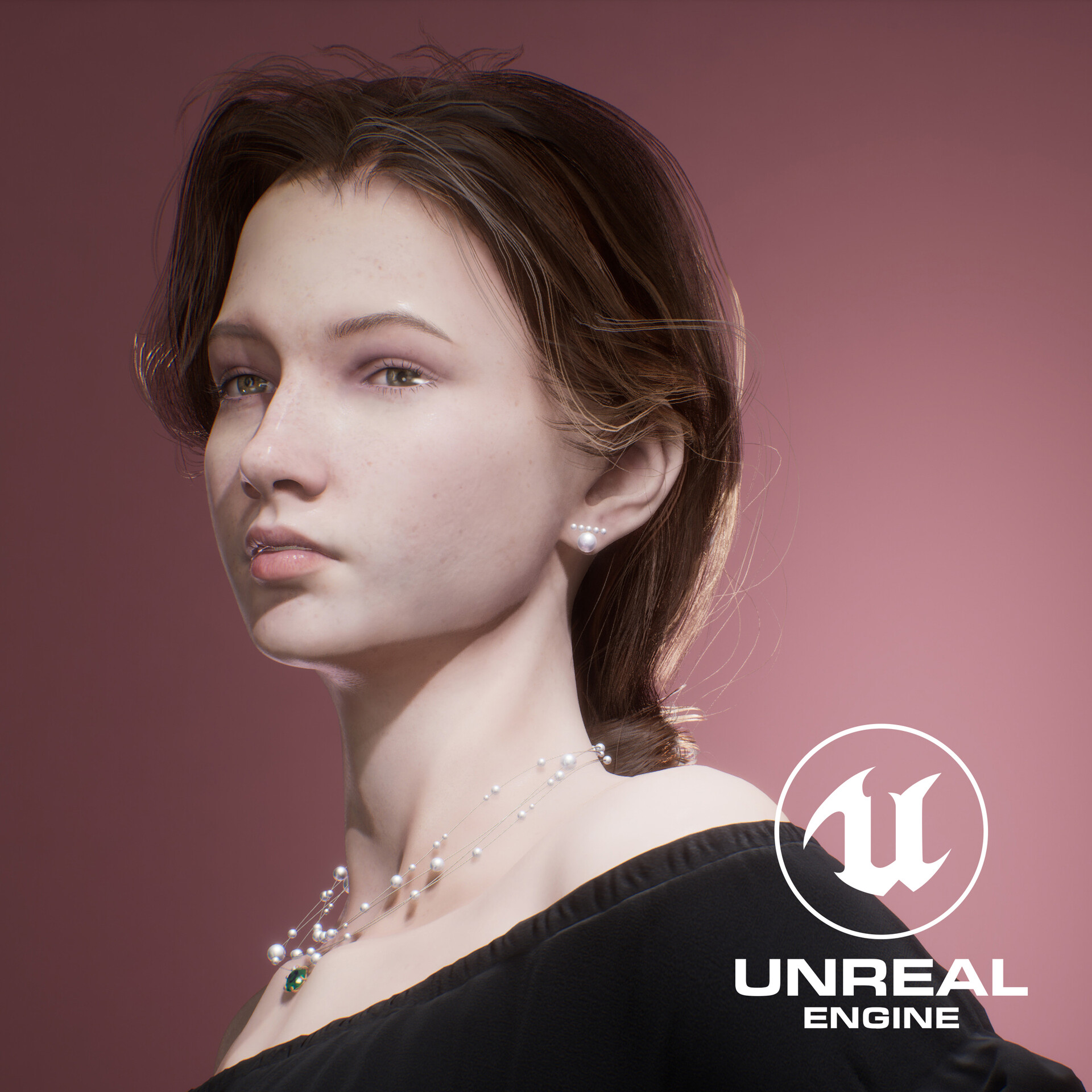 ArtStation - Elegant Girl in Her Dress