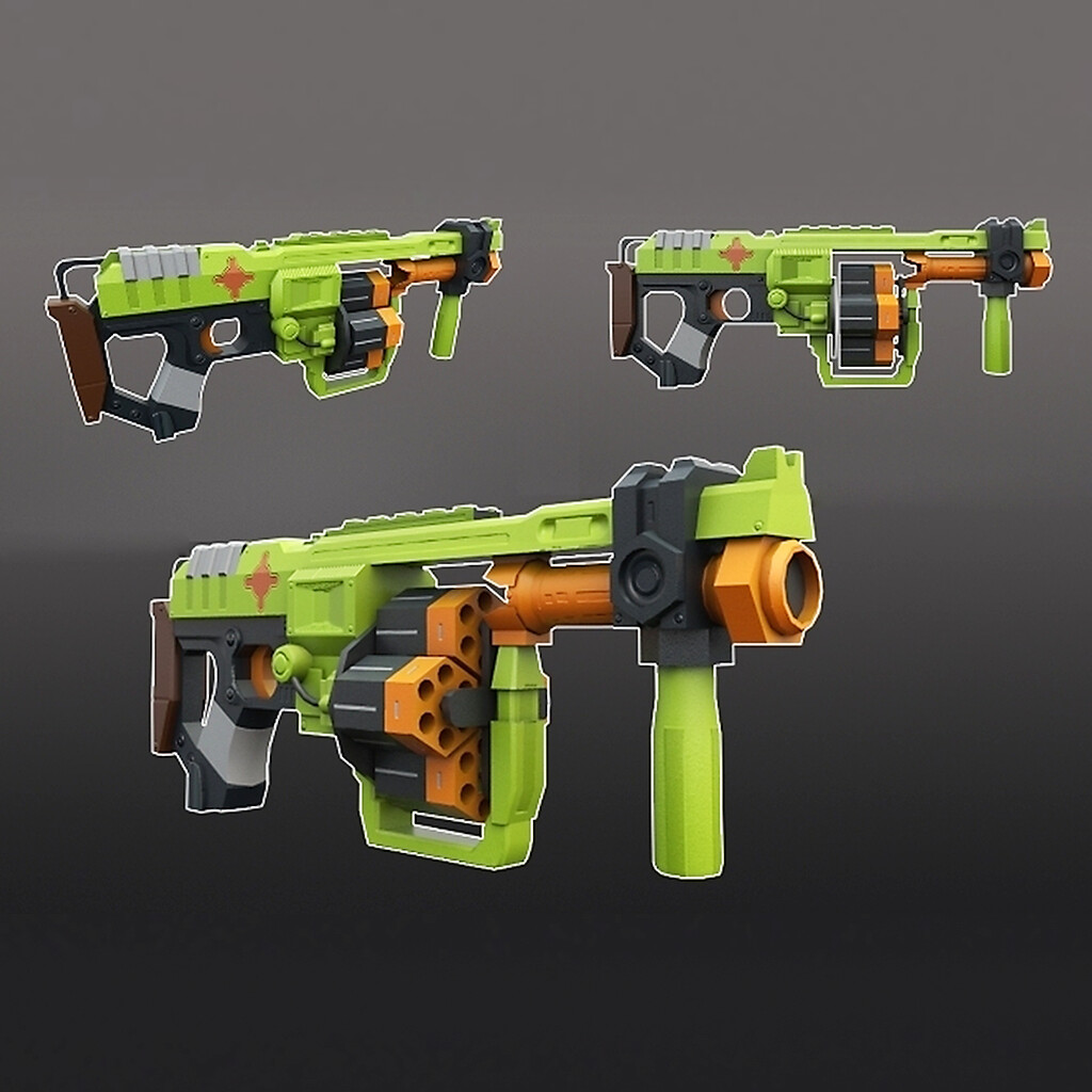 ArtStation - Nerf Shooting (Guns)