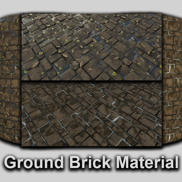 ArtStation - Ground Brick Material 2