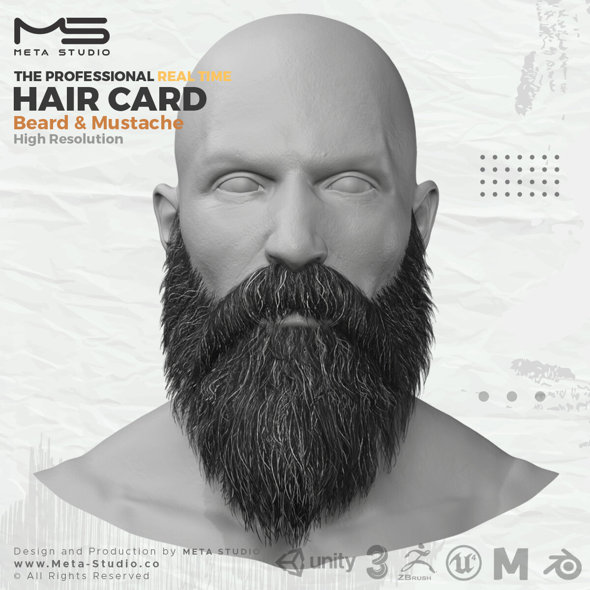 ArtStation - Kratos ( God Of War ) Beard and mustache