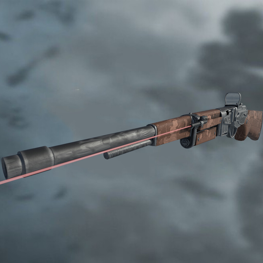 ArtStation - Semi-automatic rifle