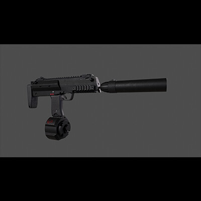 ArtStation - MP7- Hand Gun