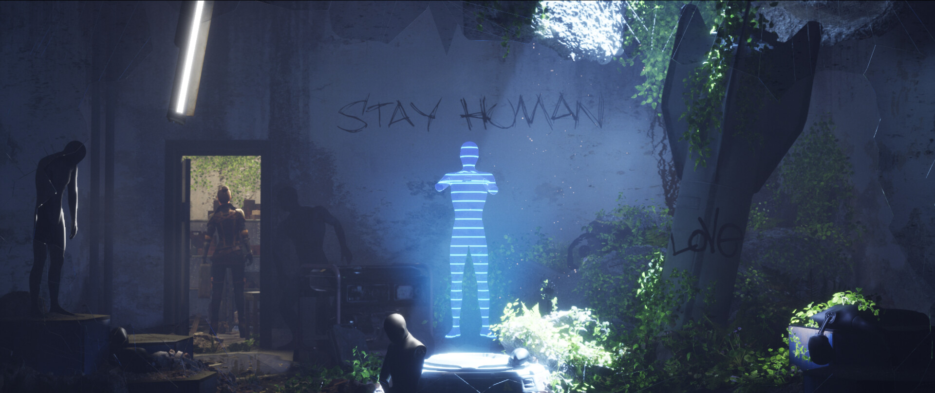 ArtStation - Stay Human - Moving Meditations Challenge