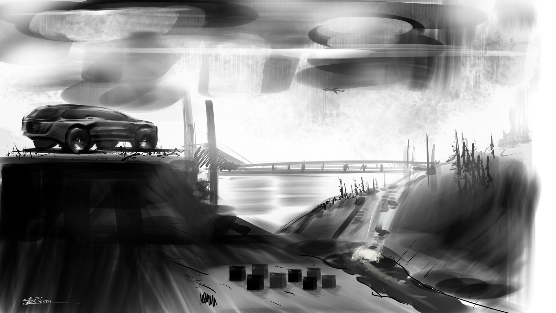 ArtStation - Concept Art with Car Design