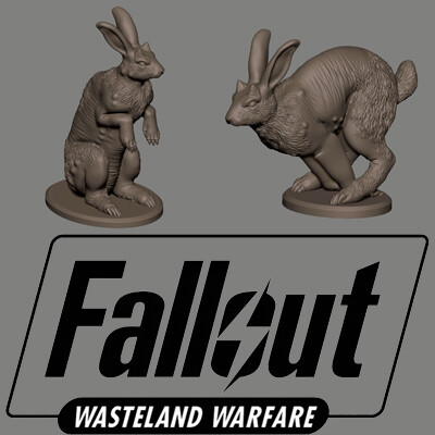 ArtStation - Fallout - Wasteland Warfare - Wasteland Creatures - RadRabbits