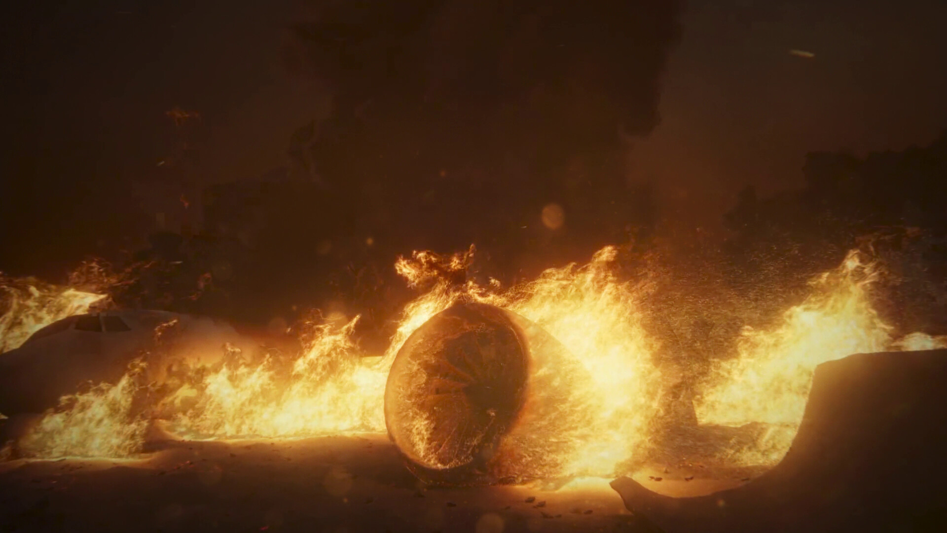 ArtStation - Burning Plane Wreckage