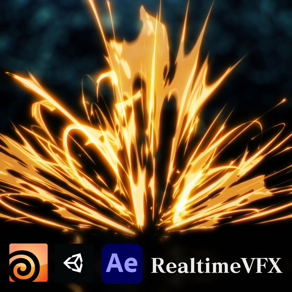 ArtStation - Anime Style NPR effects created in Houdini.