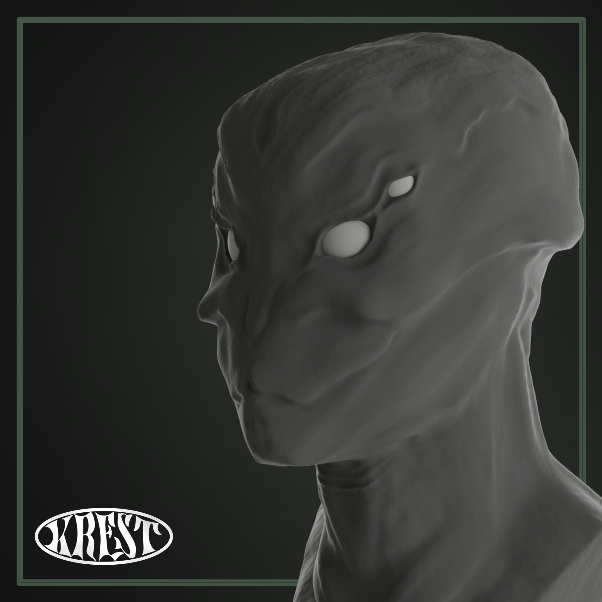 ArtStation - Alien creature head WIP