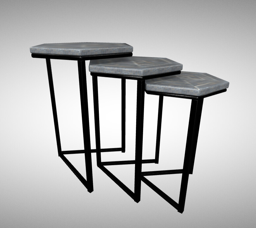 ArtStation - Nesting Table Set of 3