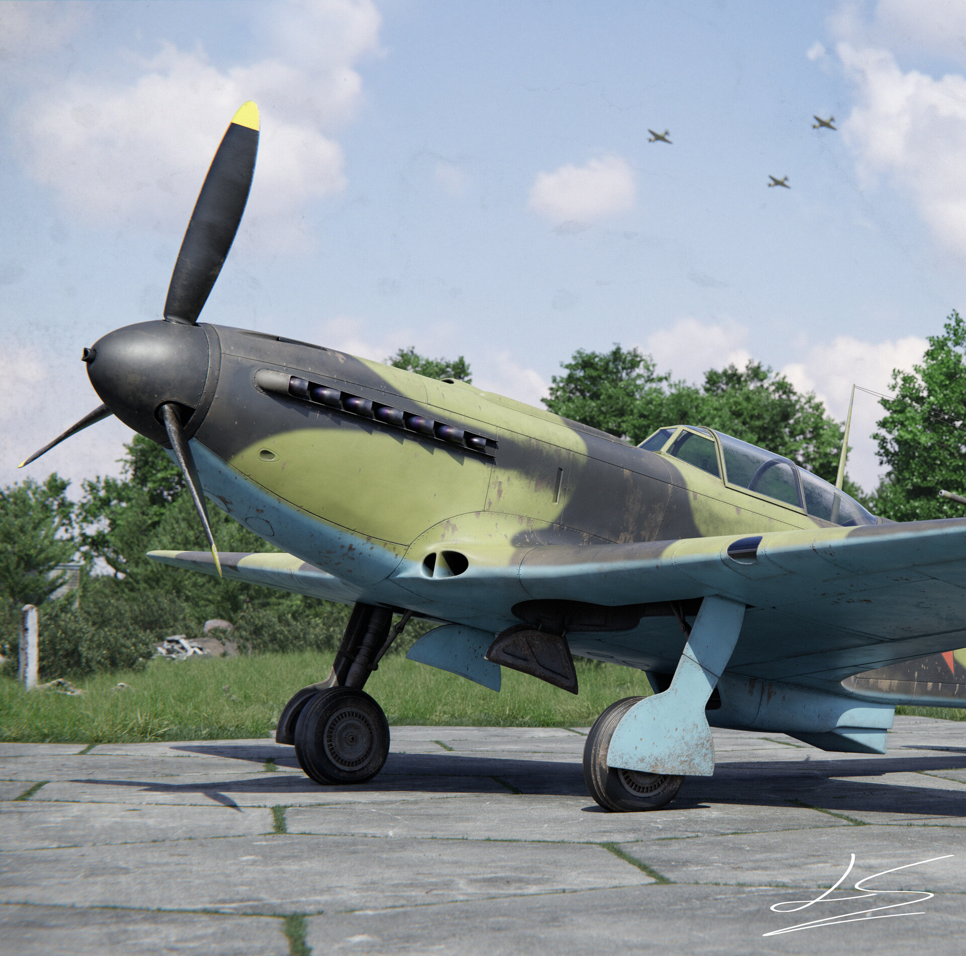 ArtStation - Yakovlev Yak-9P