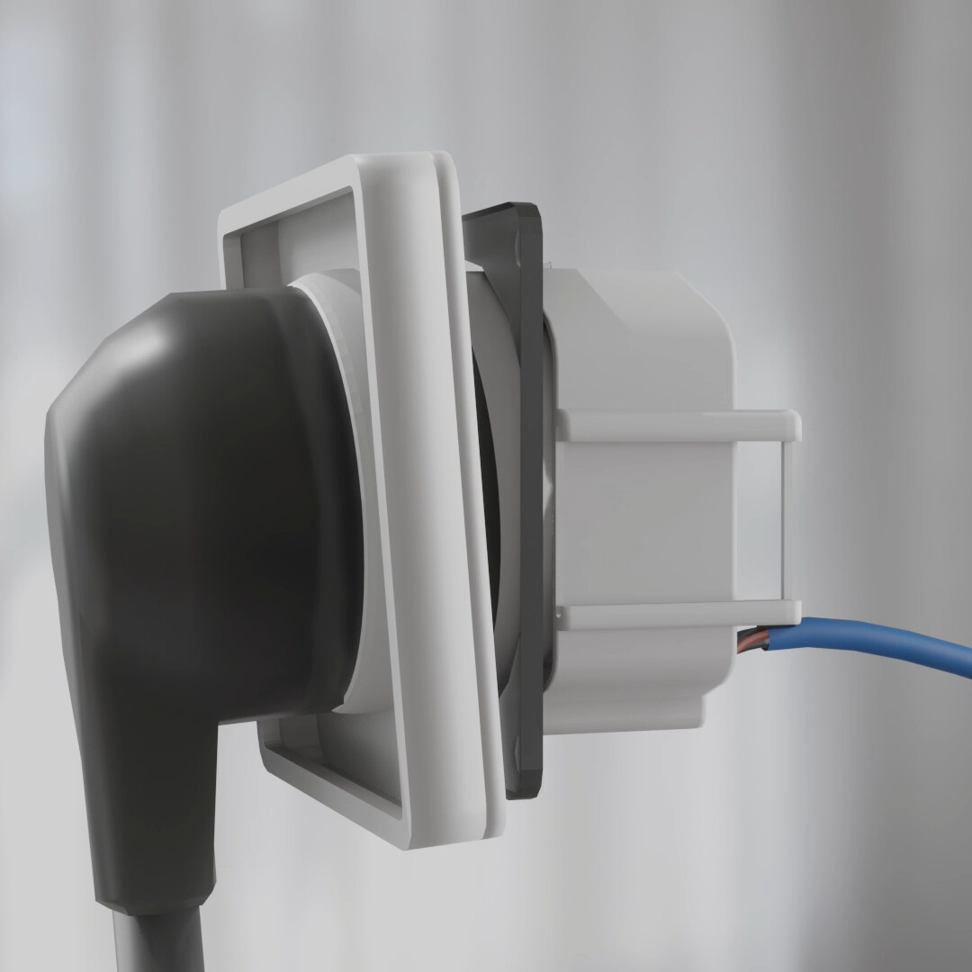 ArtStation - A schematic 3d animation of a socket fire