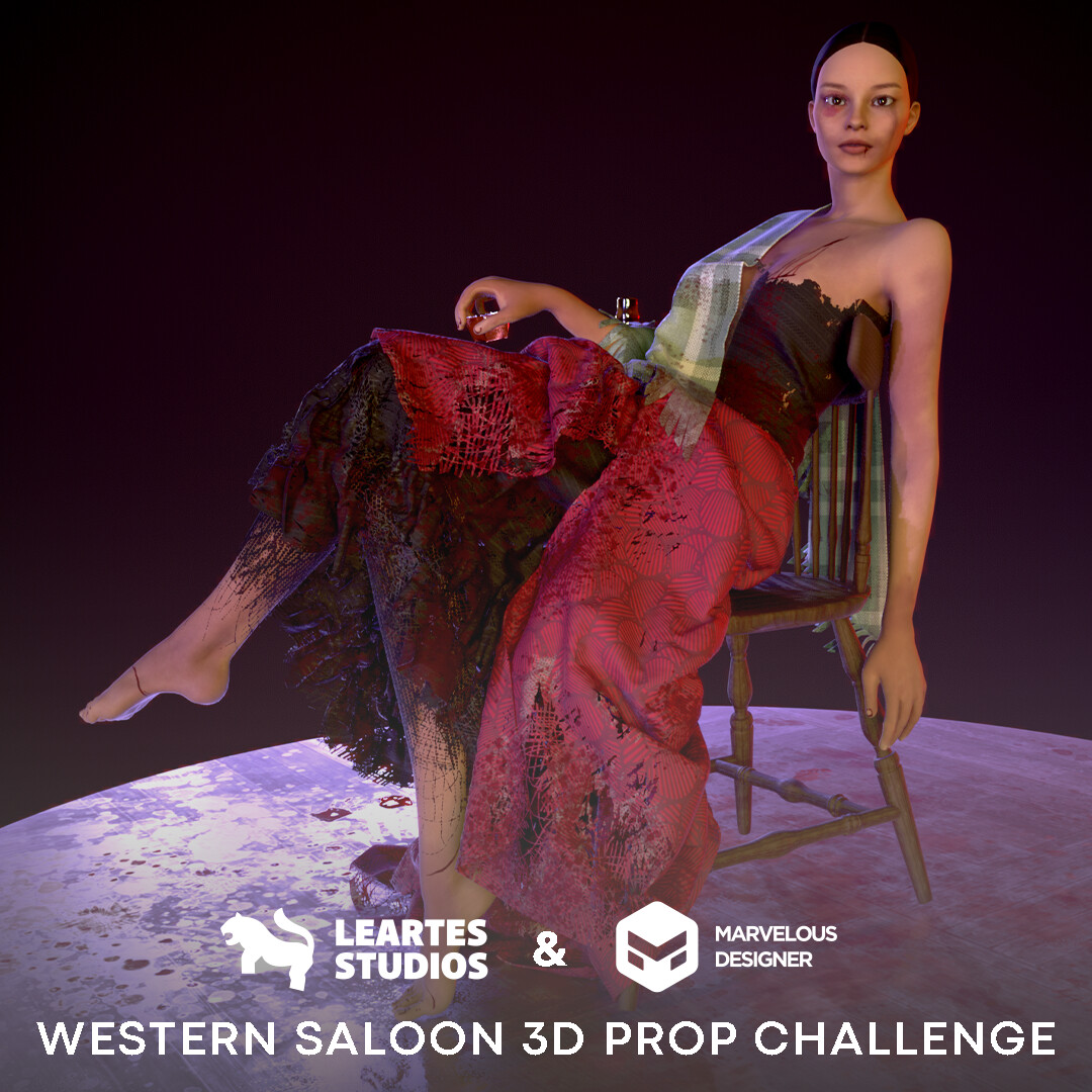 ArtStation - Western - Saloon girl