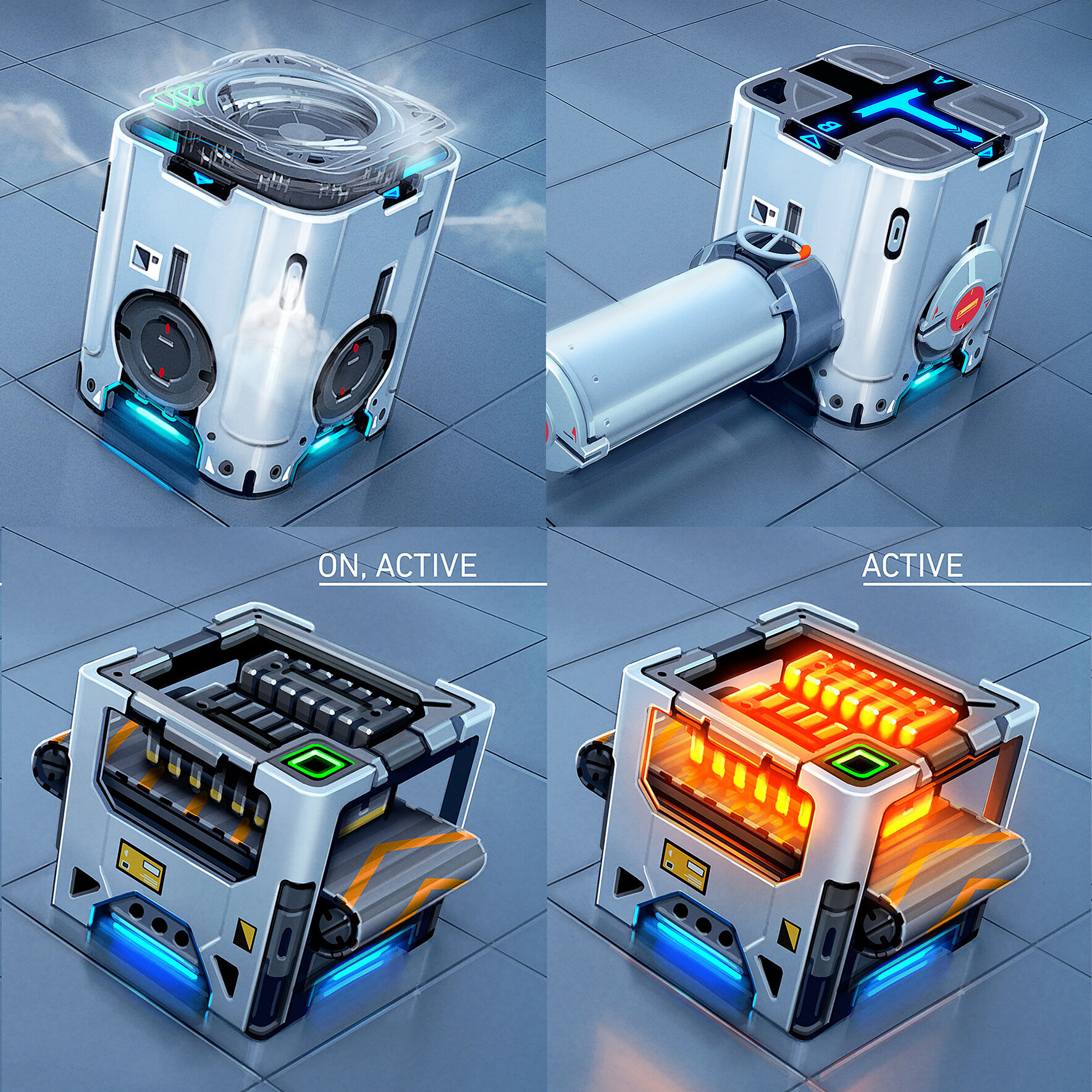 ArtStation - Space Station: Factory Modules - concept art