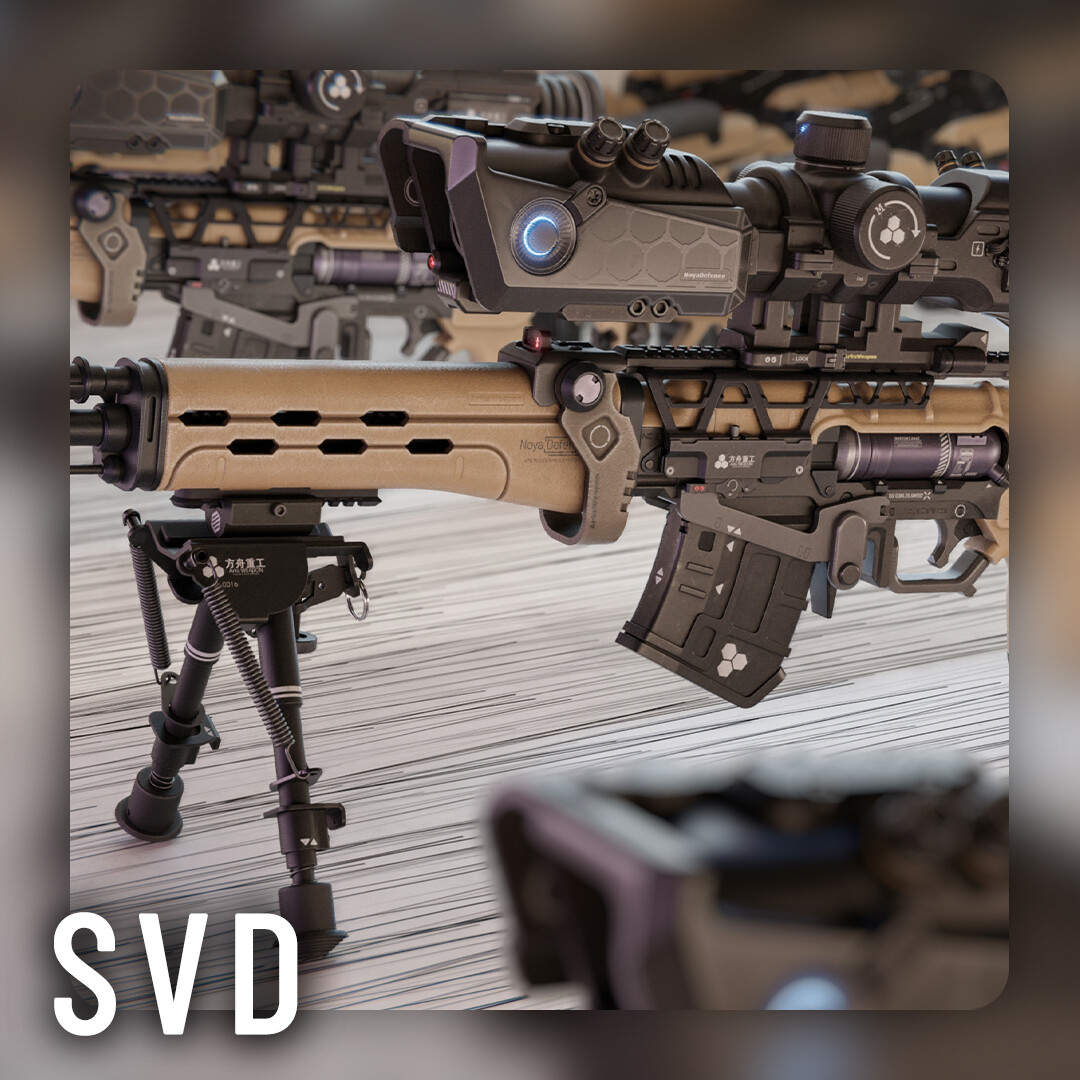 ArtStation - Futuristic SVD refit-suit Dragunov
