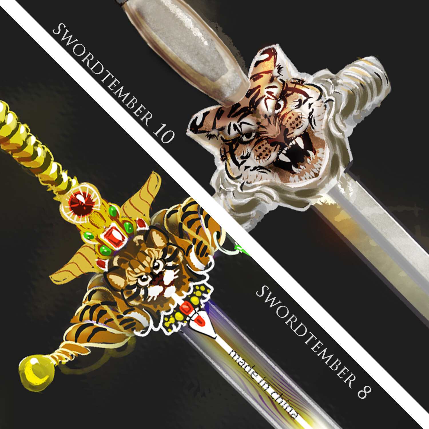 ArtStation - Tiger swordtember Day 10 8