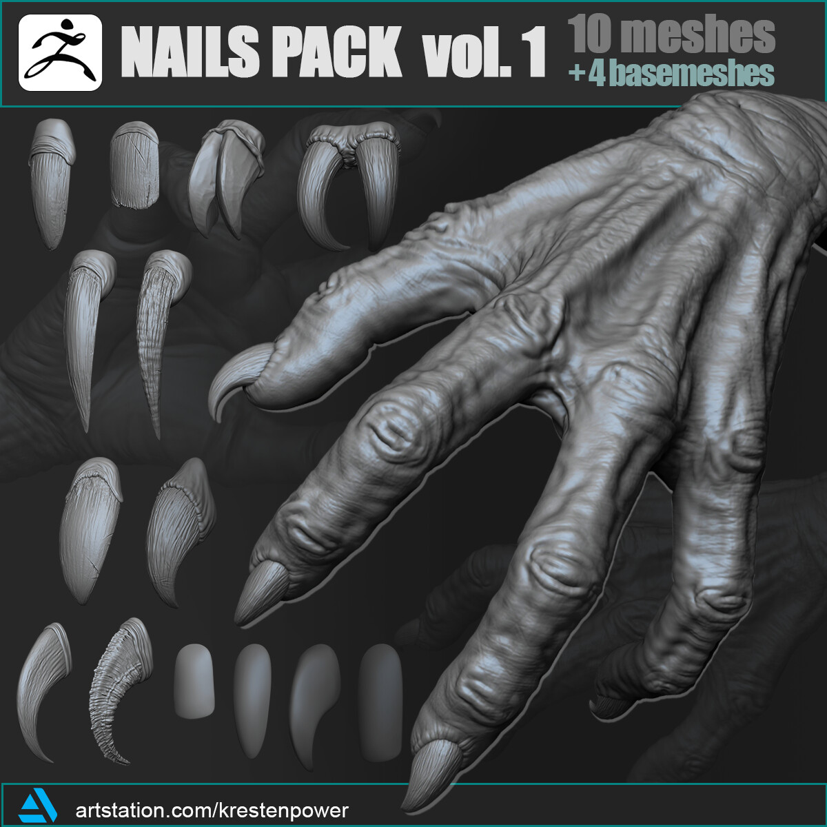 ArtStation - NAILS PACK vol.1