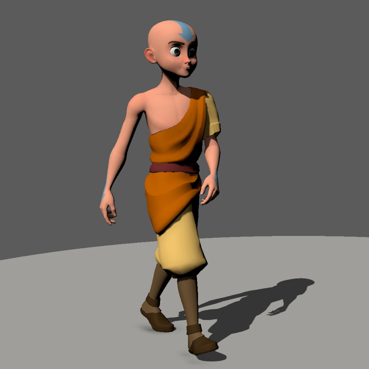 ArtStation - slow_walk_cycle_animation