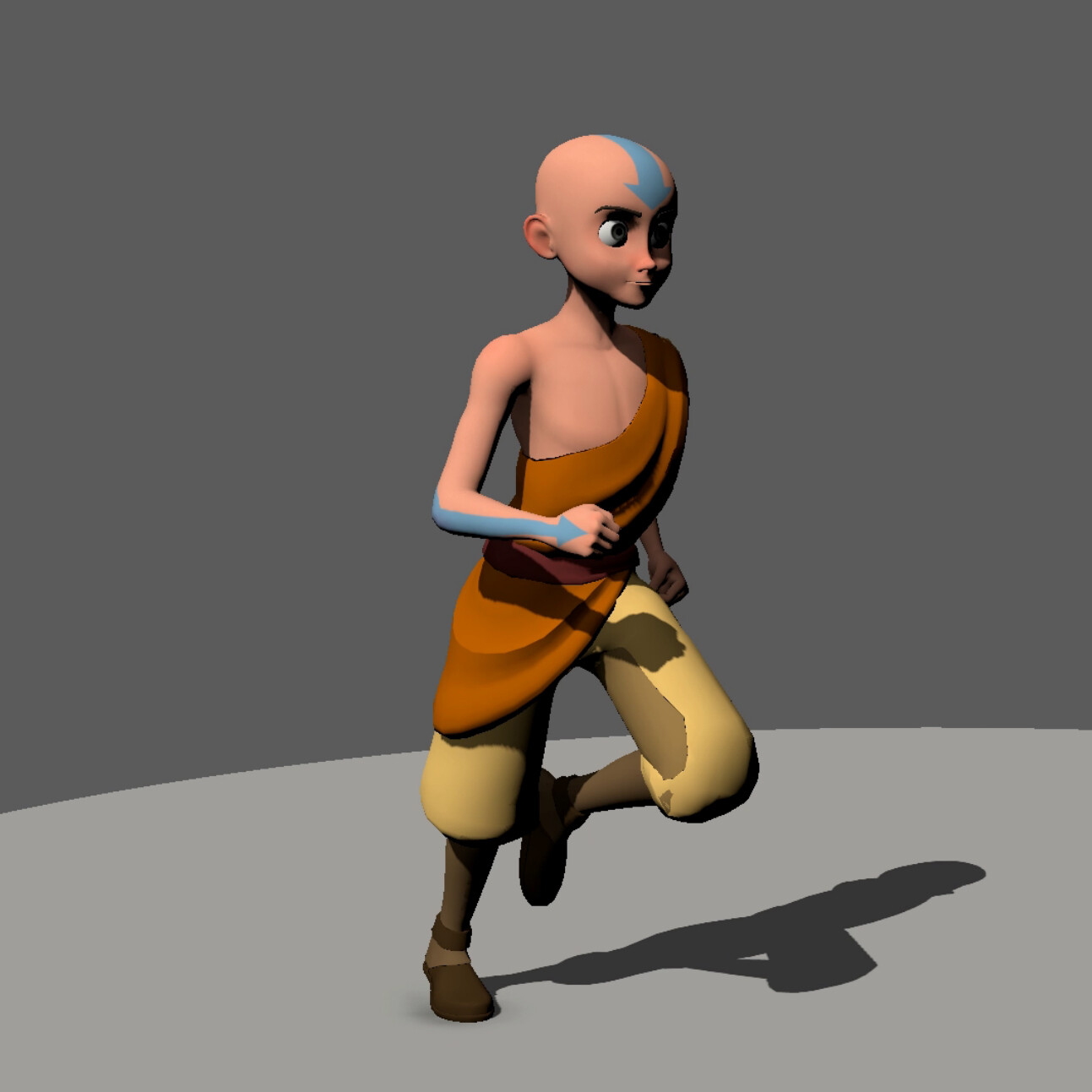 ArtStation - slow_run_cycle_animation