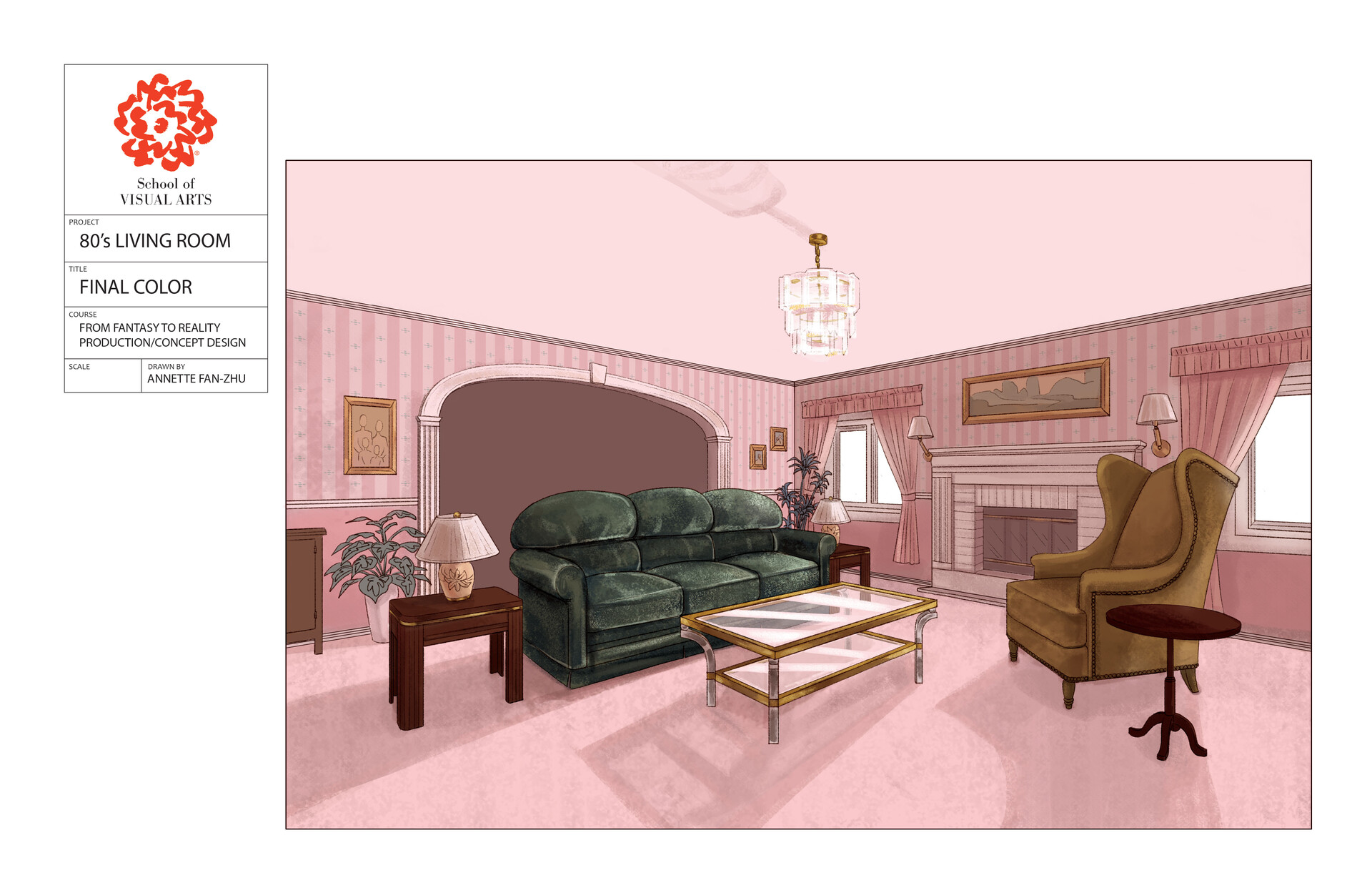 ArtStation - 80's Living Room