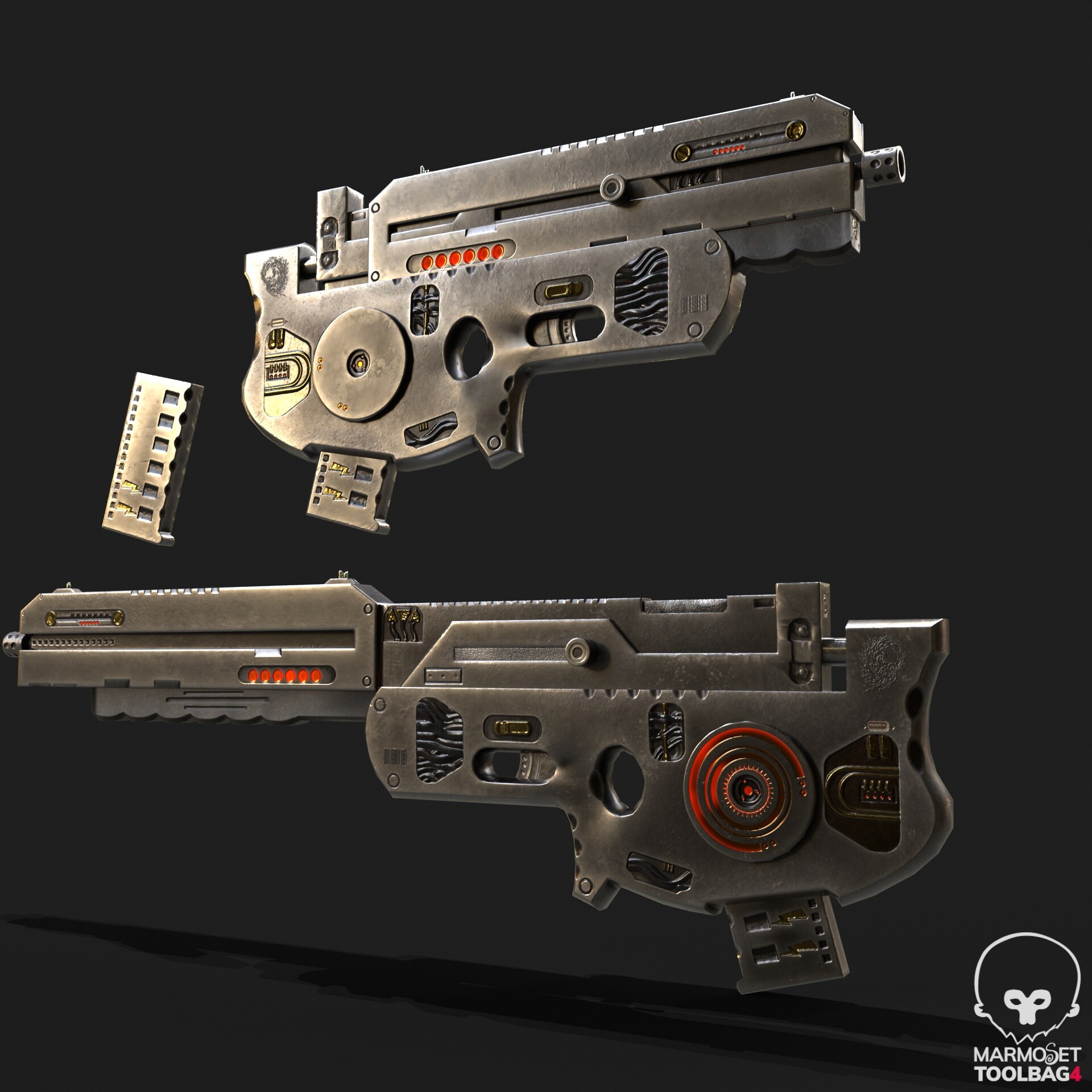 ArtStation - Pulse Rifle : Daily Art #3 Original Concept / Game Model