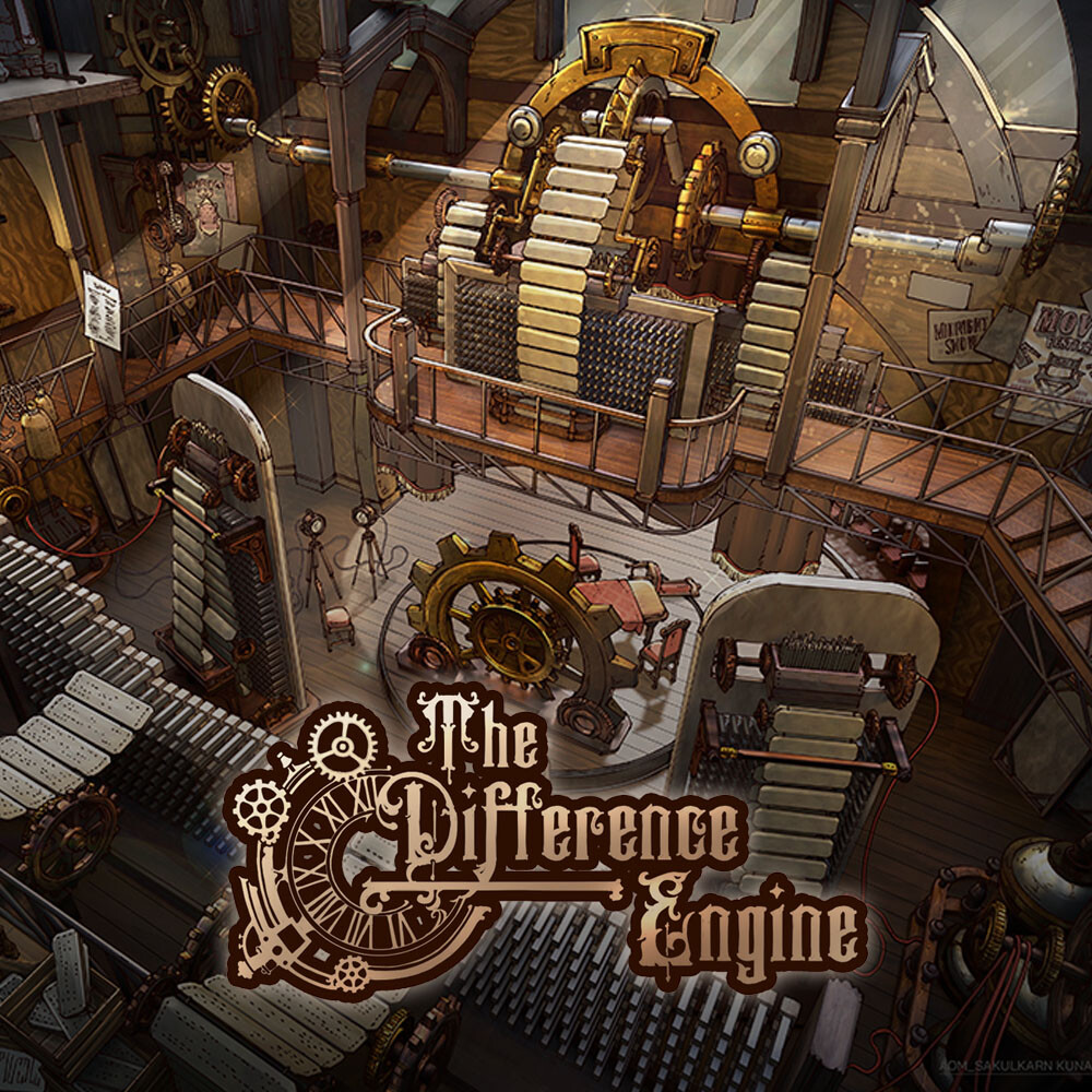 ArtStation - The Difference Engine - The Kinotrope Backstage Cutaway