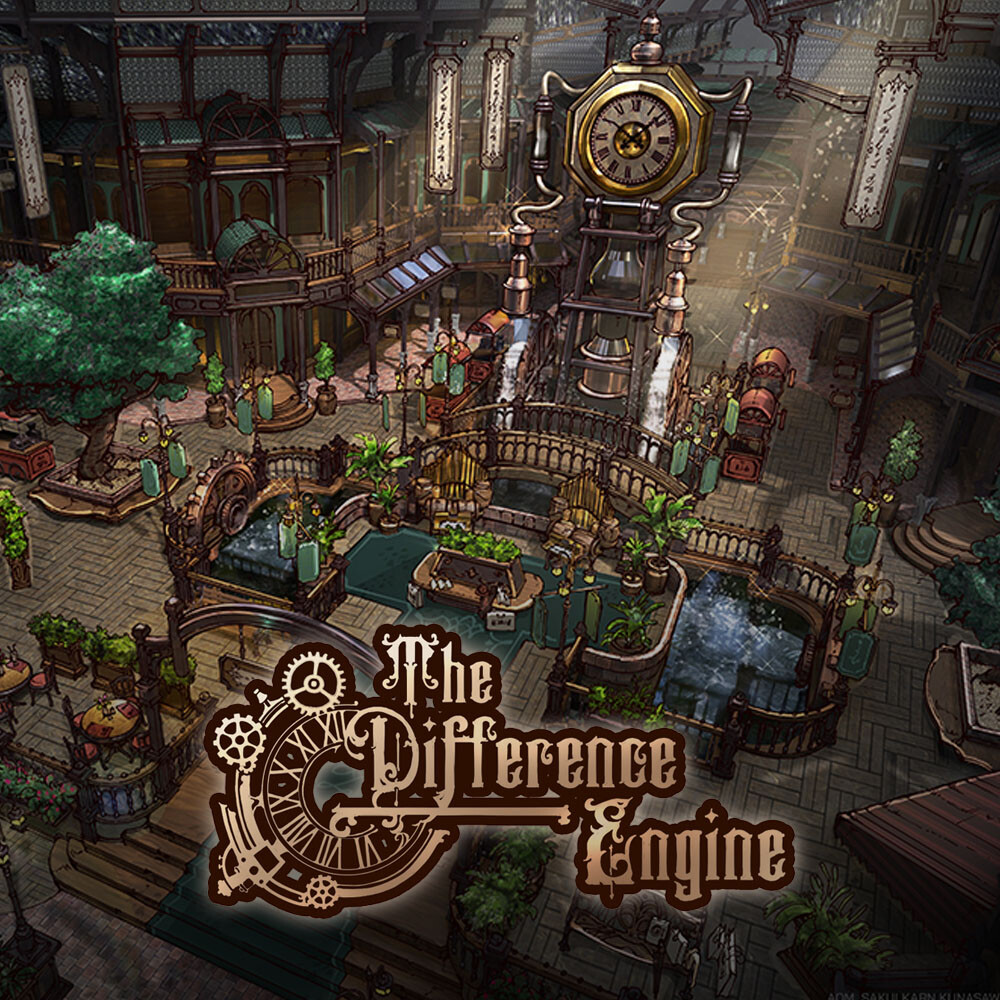 ArtStation - The Difference Engine - The Promenade Cutaway