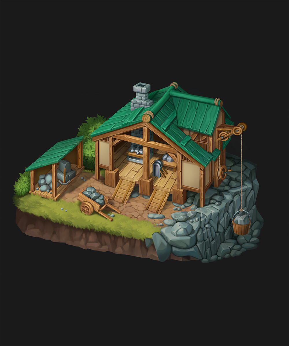 ArtStation - Quarry illustration