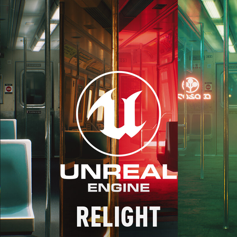 ArtStation - Subway Relight - UE4 Lighting Study