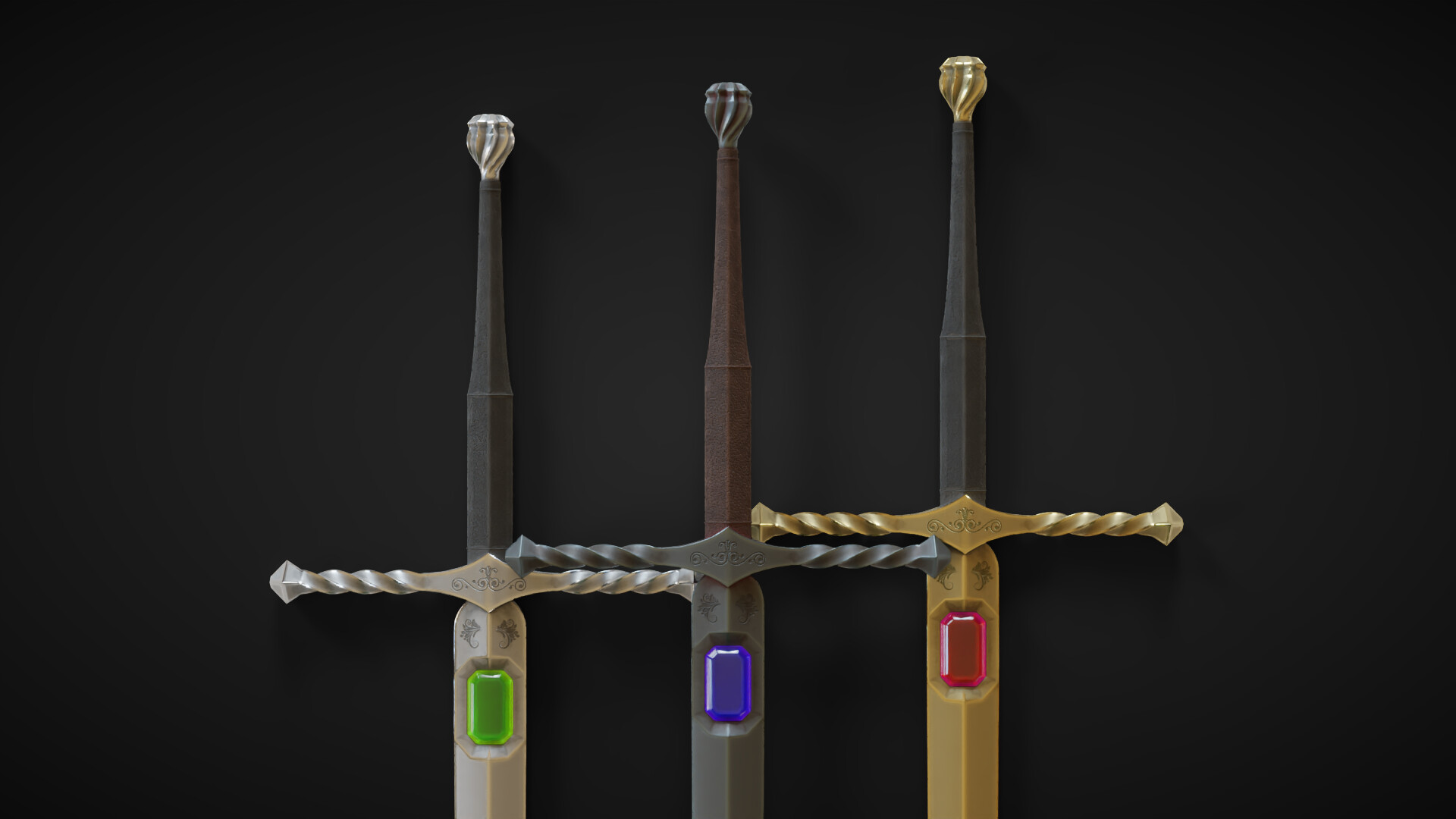 ArtStation - Fantasy gem sword