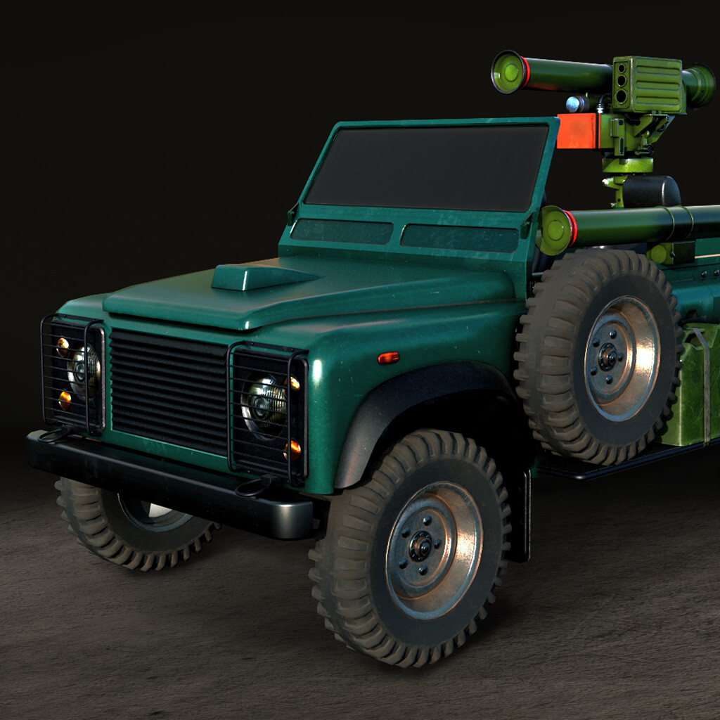 ArtStation - LandRover Defender(Army)