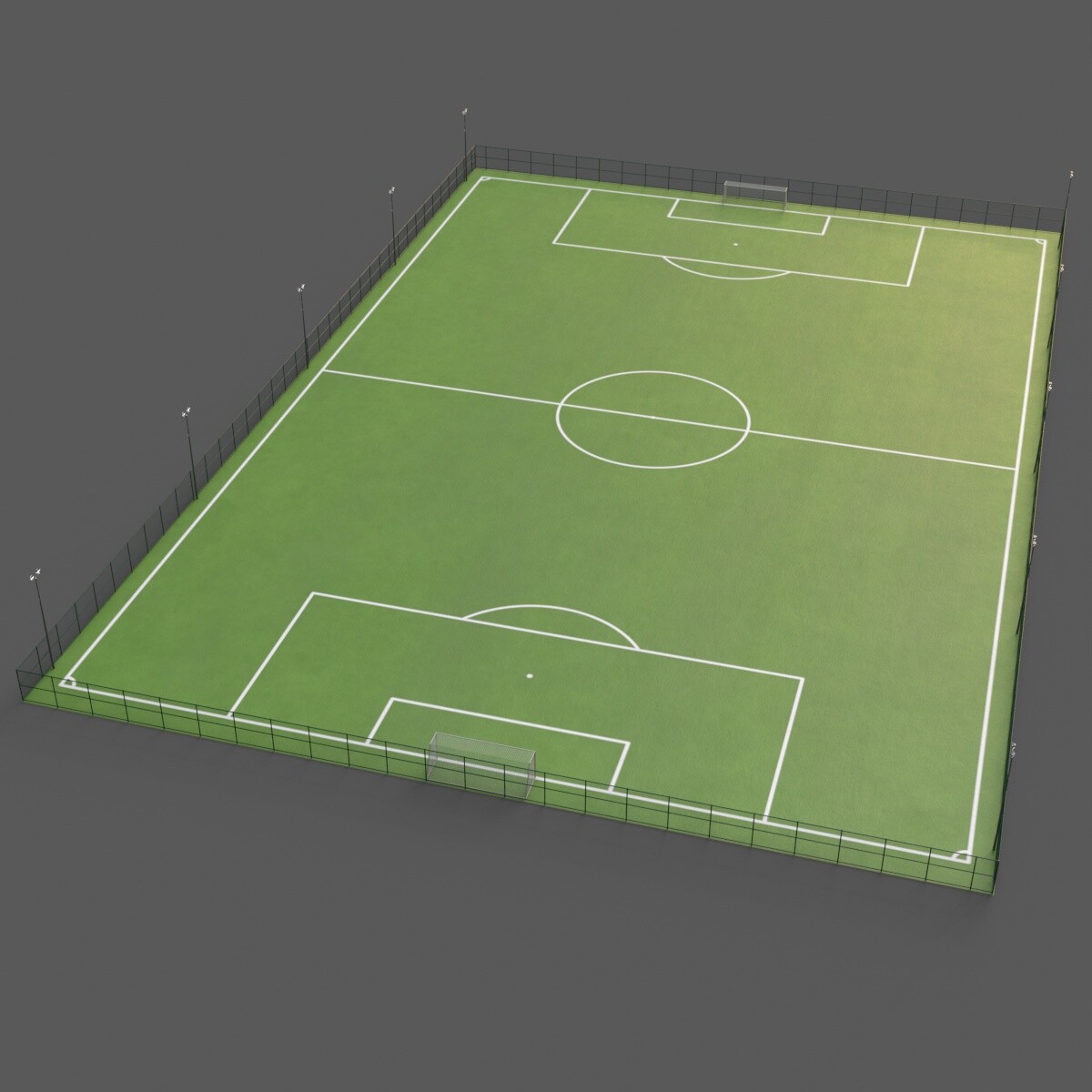 ArtStation - PBR Modular Outdoor Soccer and Football Field