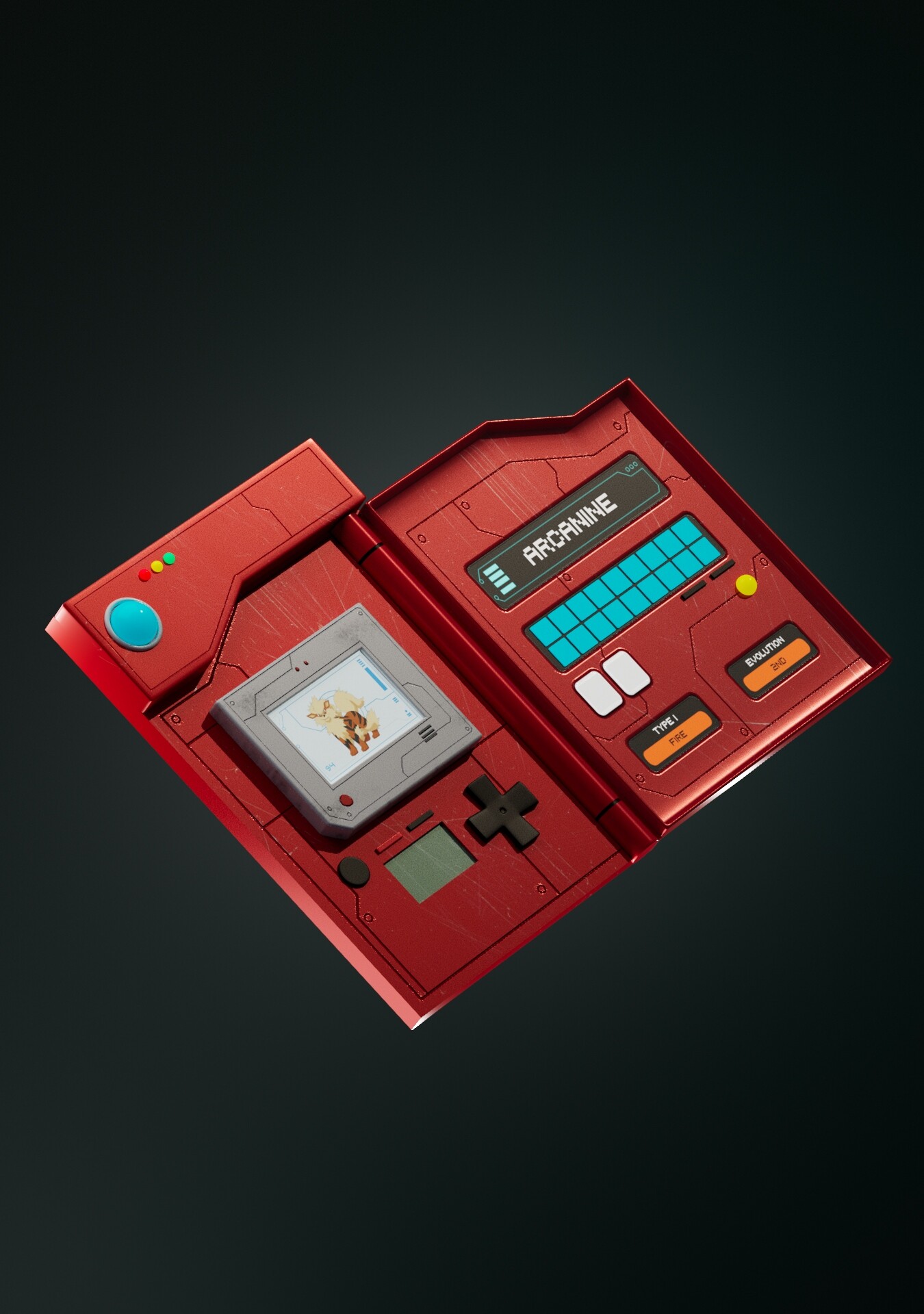 ArtStation - PokeDex and PokeBall