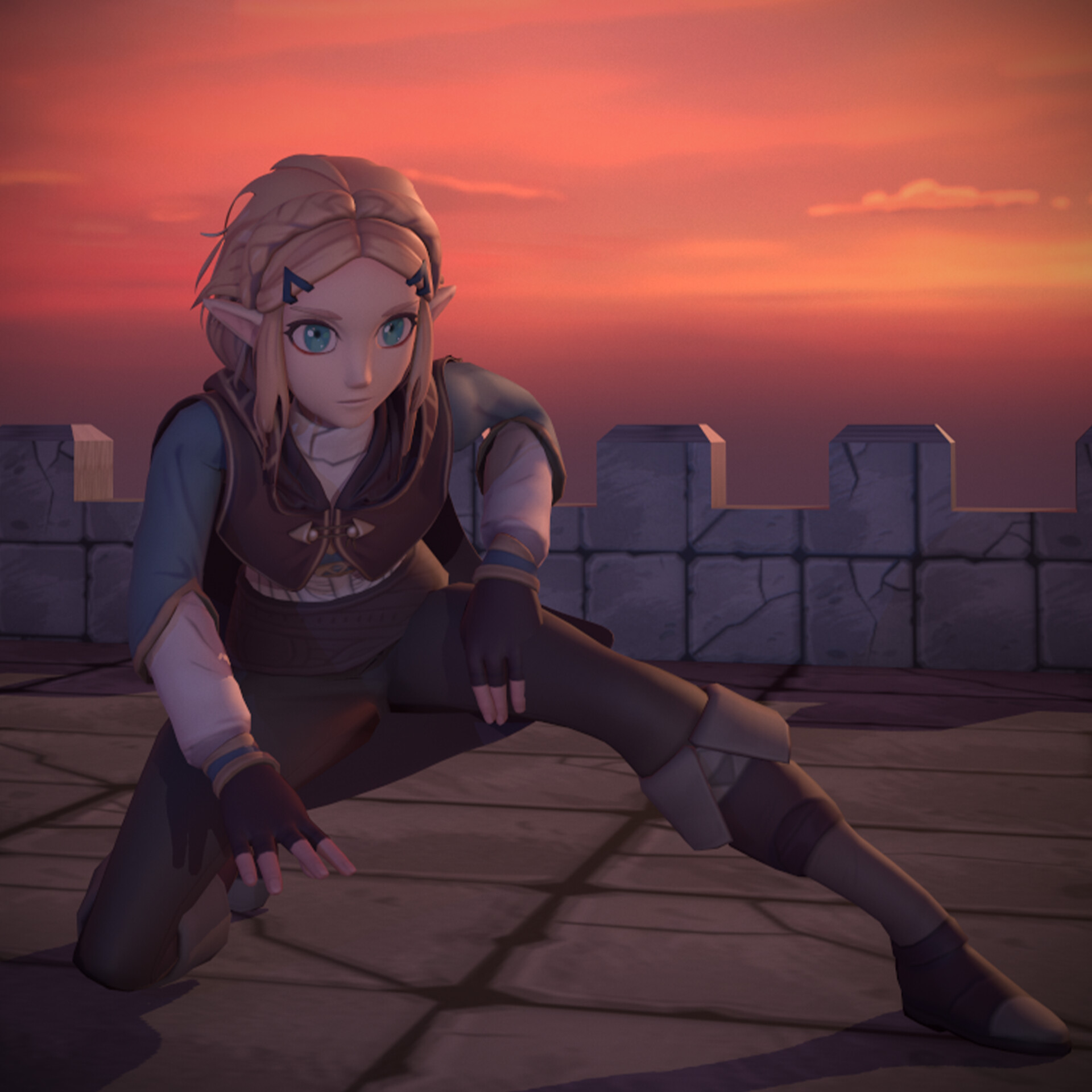 ArtStation - Rig Zelda "Breath of the Wild"