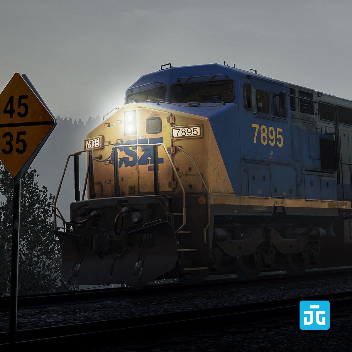 ArtStation - Train Sim World 2: CSX - Keyart (2020)