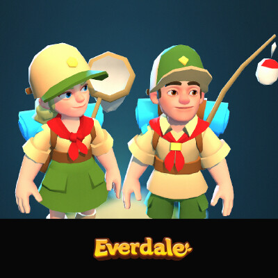 ArtStation - 3D Character design for Everdale