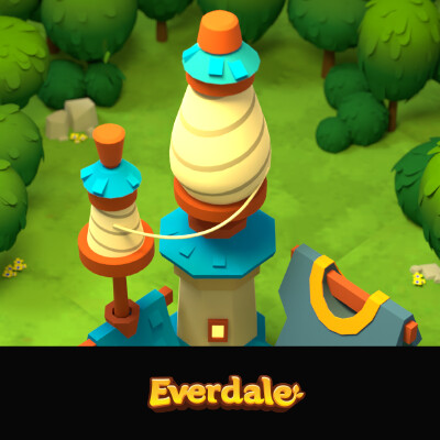 ArtStation - 3D buildings for Everdale
