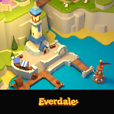 ArtStation - 3D buildings for Everdale