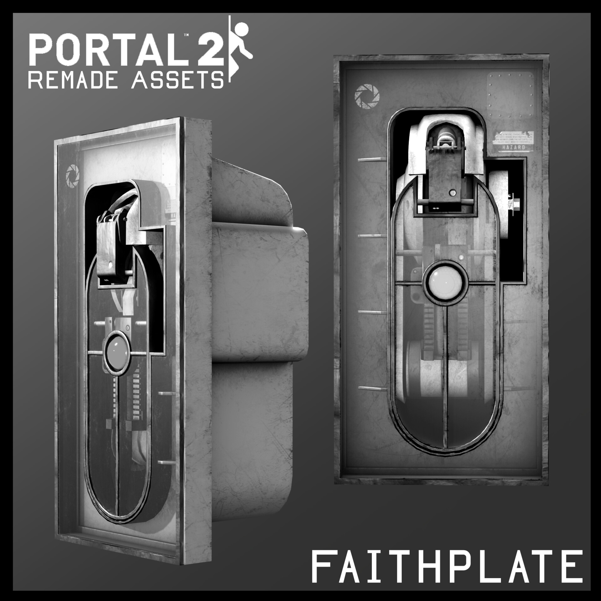 ArtStation - Portal 2 Remade Assets - Faithplate