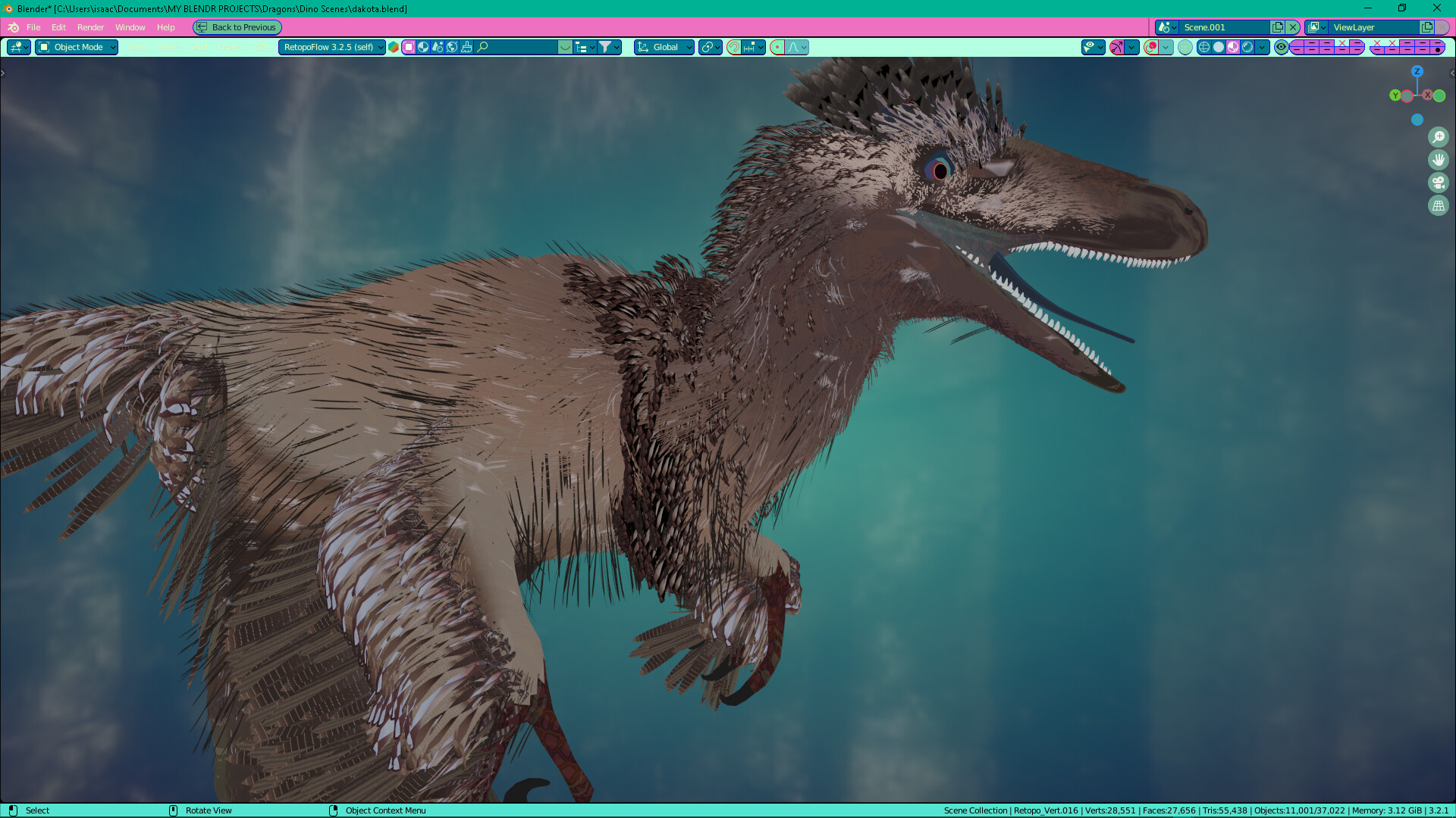 ArtStation - Dakotaraptor steini - Speculative Paleoart Render