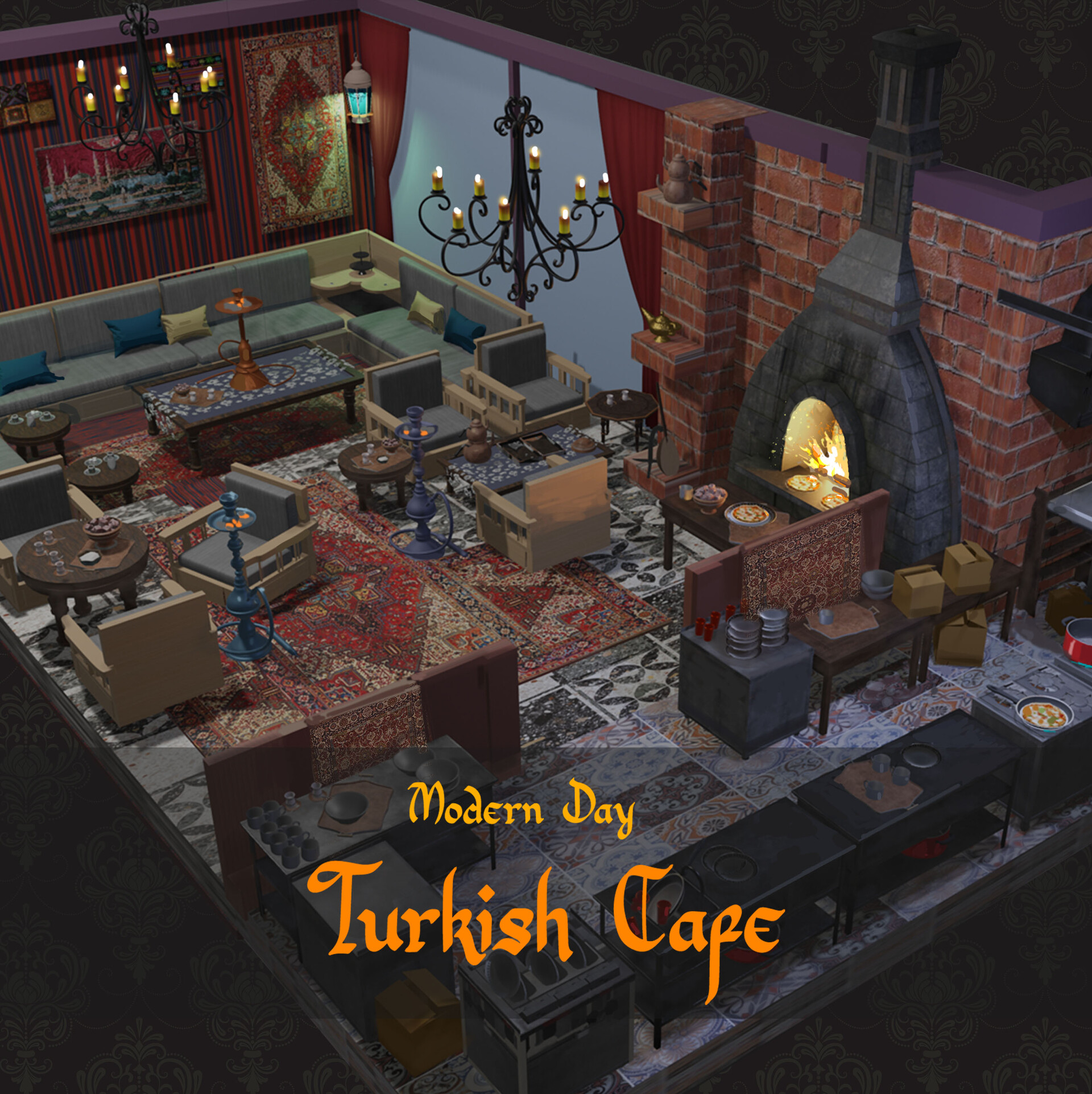 ArtStation - Turkish Cafe